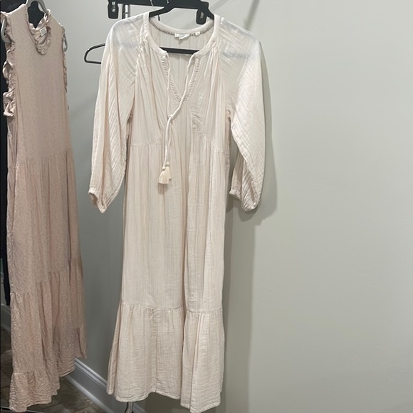 Fat Face | Dresses | Fat Face Cream Tiered Ruffled Sundress | Poshmark